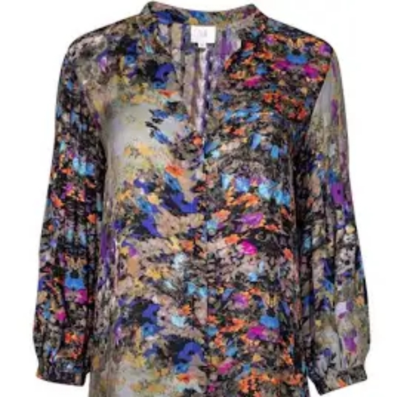 Parker | Tops | Parker Floral Silk Blouse | Poshmark